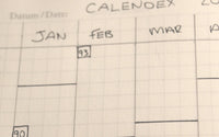 An Update on the Bullet Journal Calendex by Eddy Hope