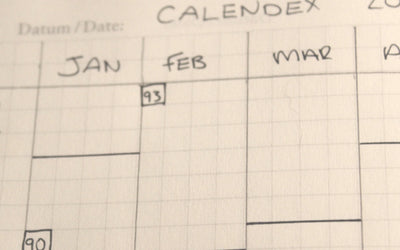 An Update on the Bullet Journal Calendex by Eddy Hope