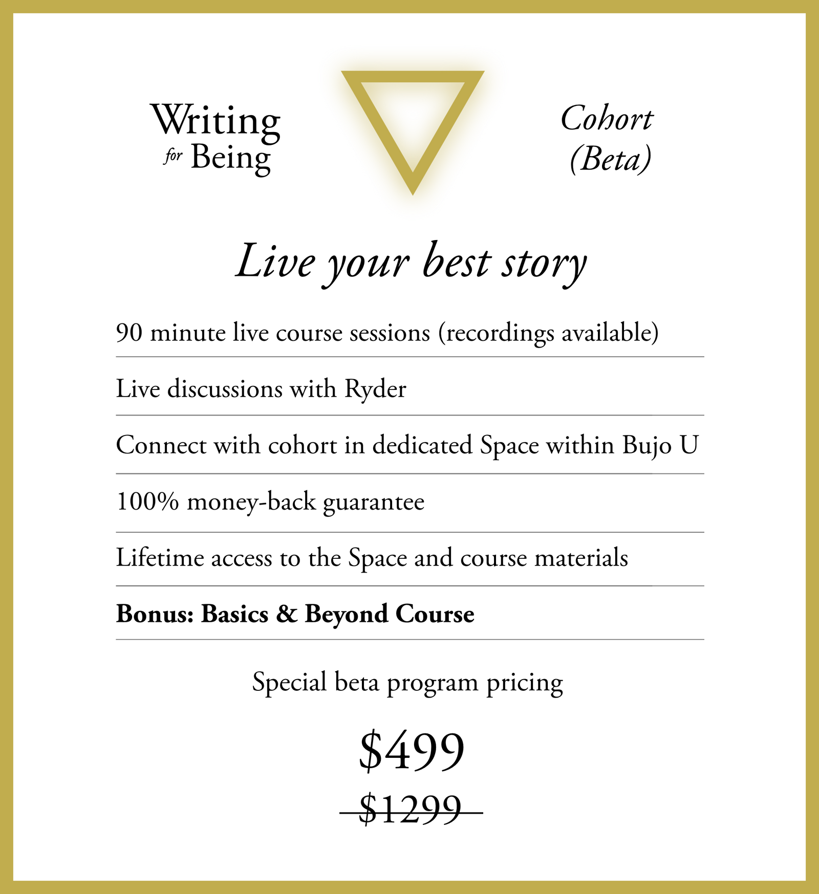 Writing for Being - Bullet Journal